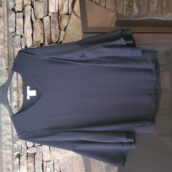 K.Jordan | Tops | Kjordan Black Bellsleeved Blouse | Poshmark